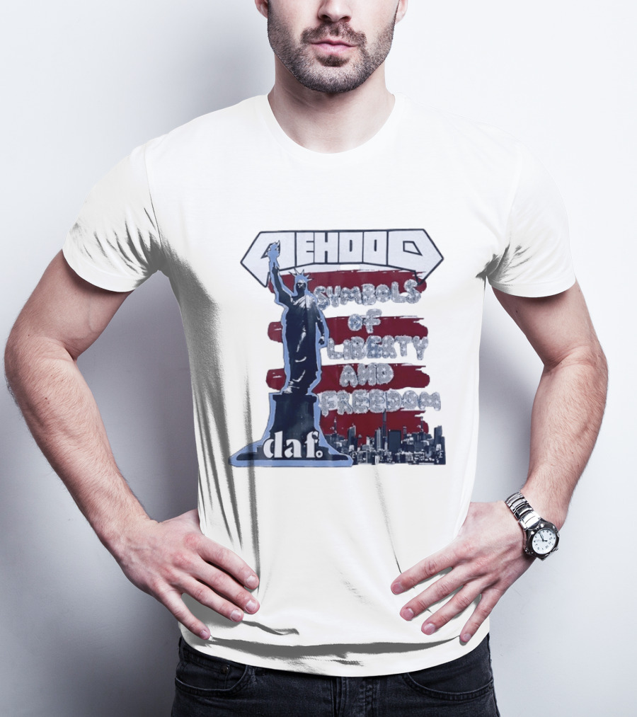 Mehood Symbols Of Liberty And Freedom Statue Of Liberty Daf T-Shirt
