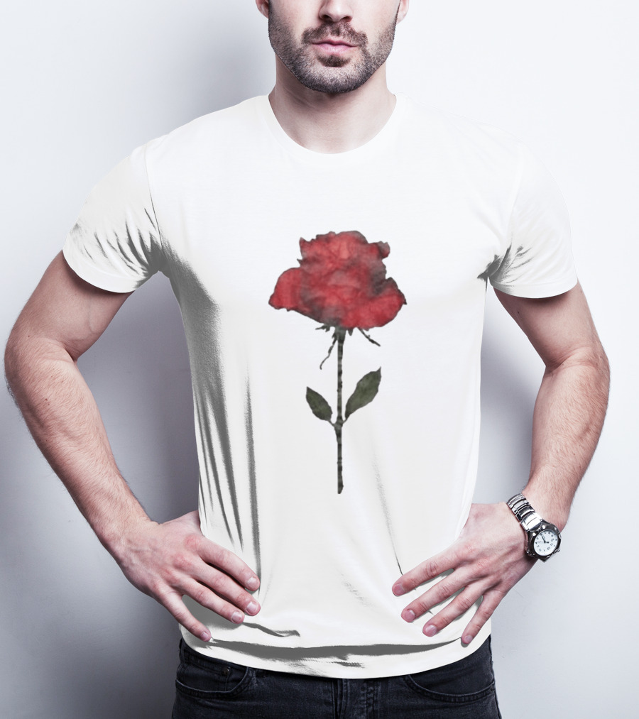Original CORTIS Seonghyeon Acne Studios Women's Red Rose 2026 T-Shirt