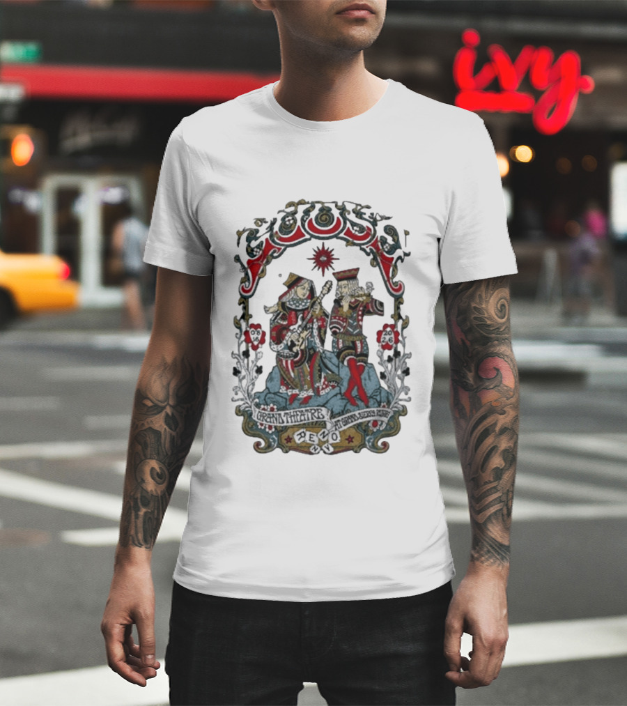Goose Grand Theatre Reno August 16 2026 Playing Card Kings T-Shirt