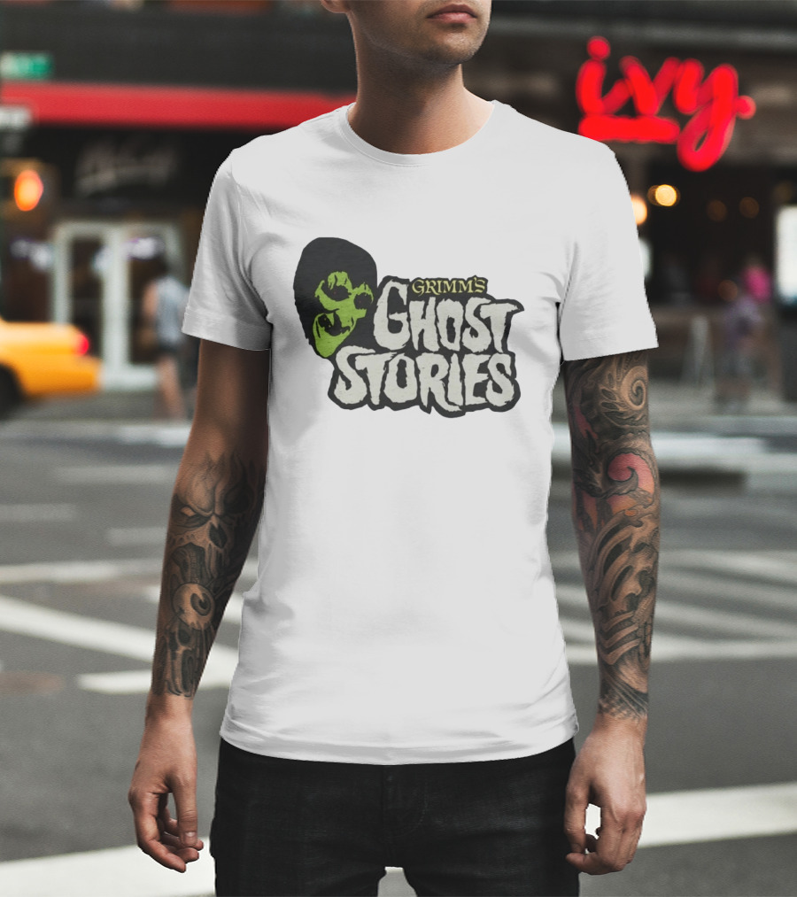 Grimm's Ghost Stories Spooky Horror Green Face T-Shirt