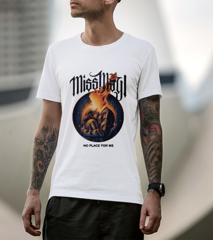 Miss May I No Place For Me Solid State Records Store White Black Ringer T-Shirt