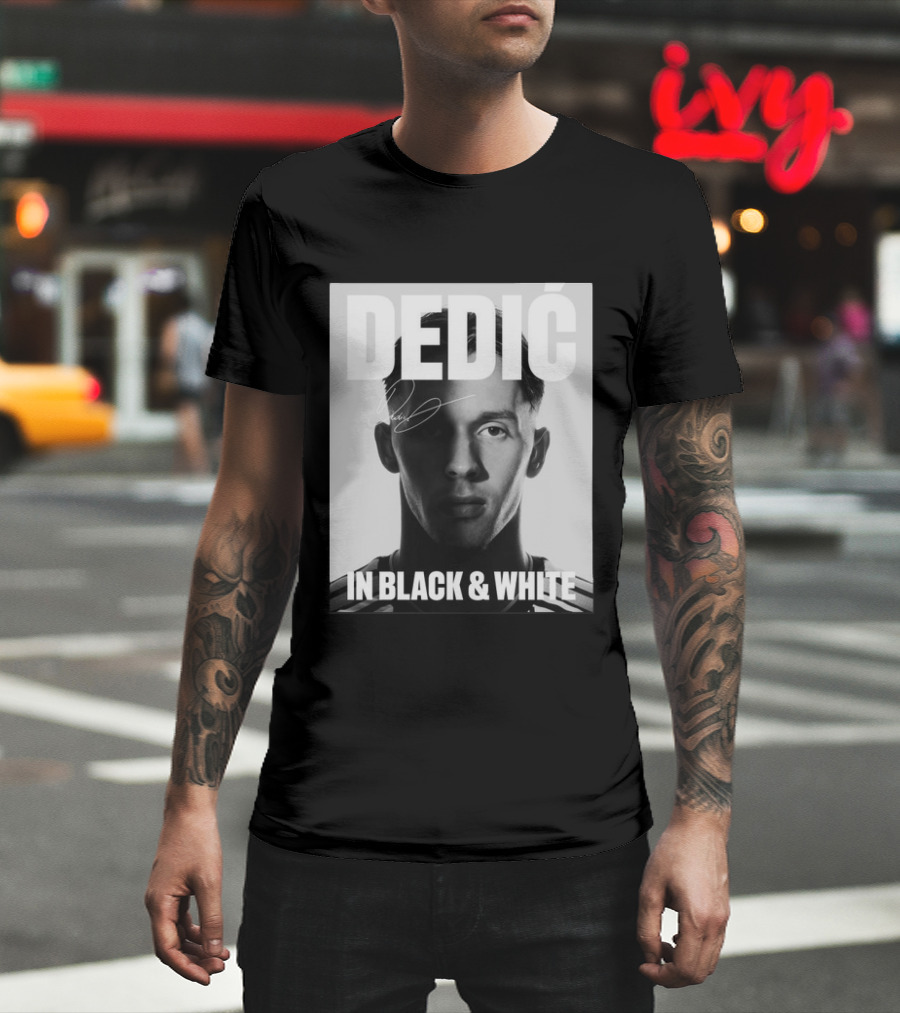 Dedić In Black & White Monochrome T-Shirt