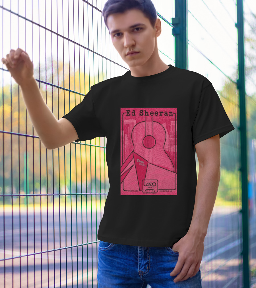 Ed Sheeran Loop Tour August 15 2026 U.S. Bank Stadium Minneapolis MN T-Shirt
