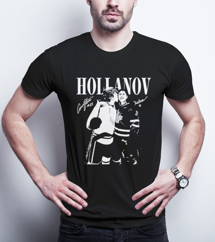 Hollanov Comorston Hudson No 87 Autographs T-Shirt