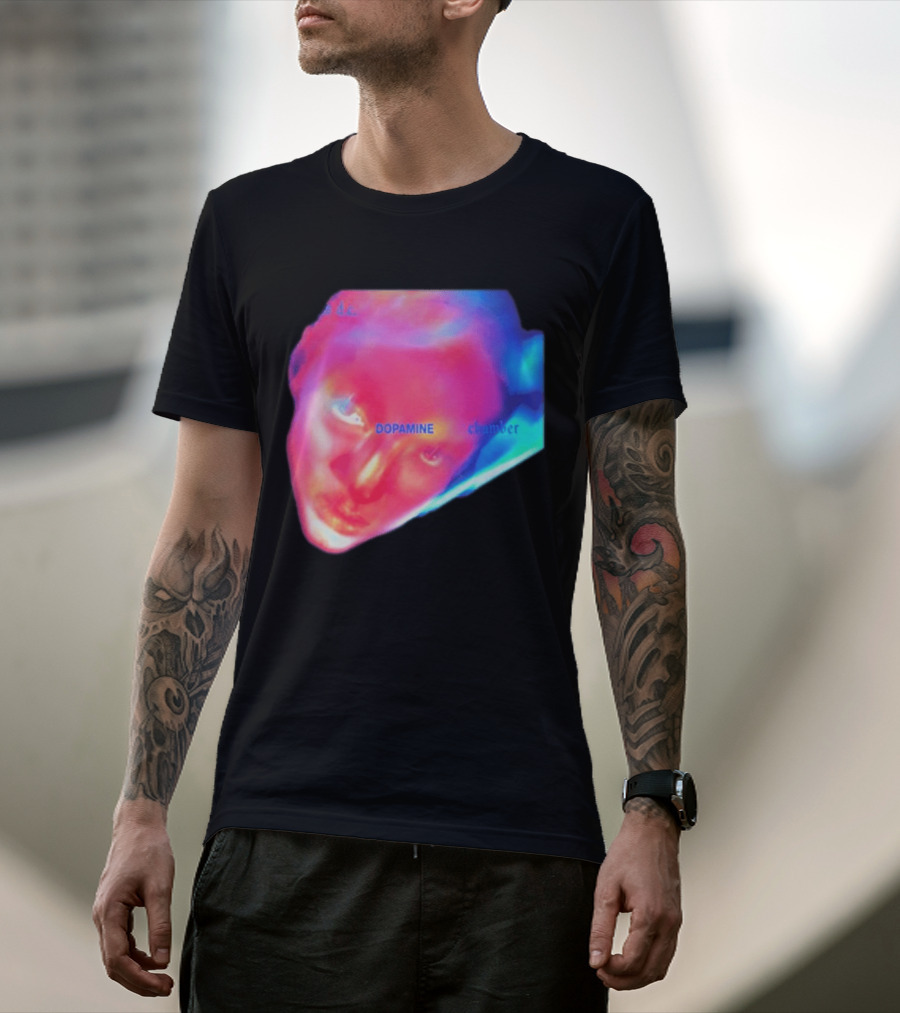 Fontaines D.C. Dopamine Chamber Album Cover Art Face T-Shirt