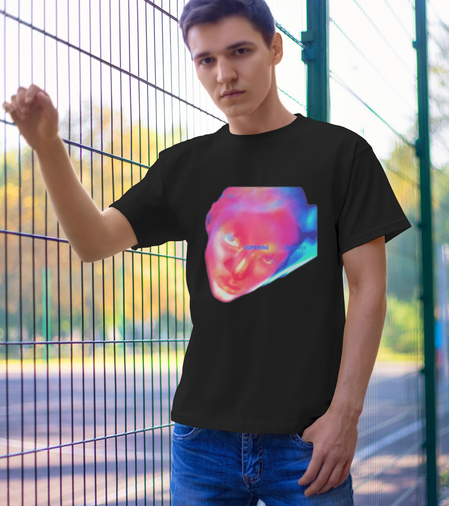 Fontaines D.C. Dopamine Chamber Album Cover Art Face T-Shirt