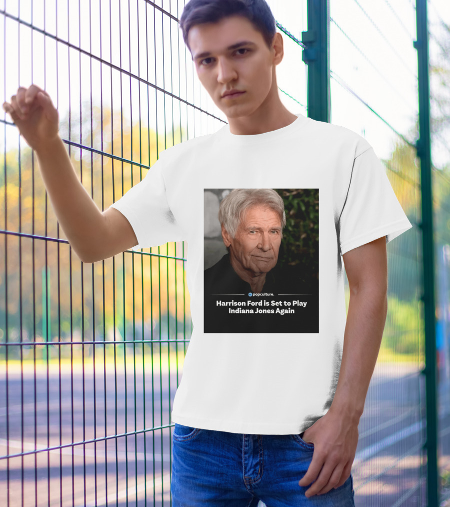 Harrison Ford Indiana Jones Return Announcement Popculture Update T-Shirt