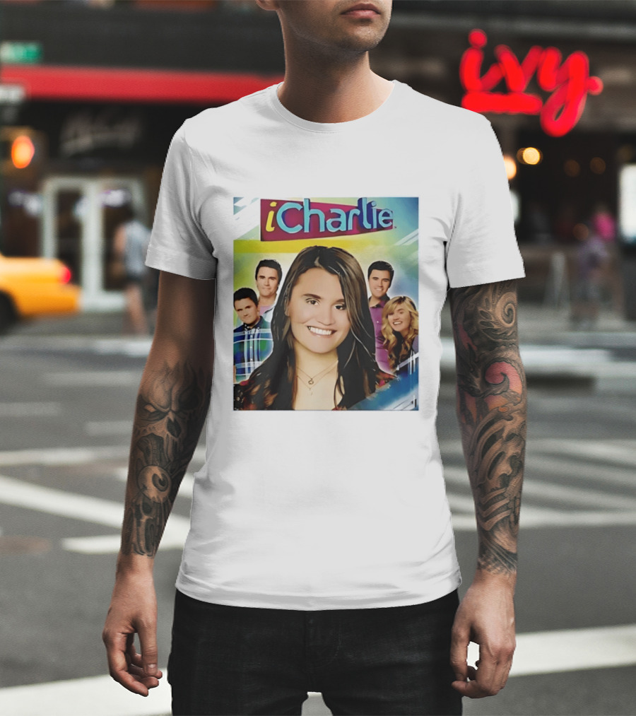 ICharlie Pop Culture Cast Television Show Iconic Faces T-Shirt