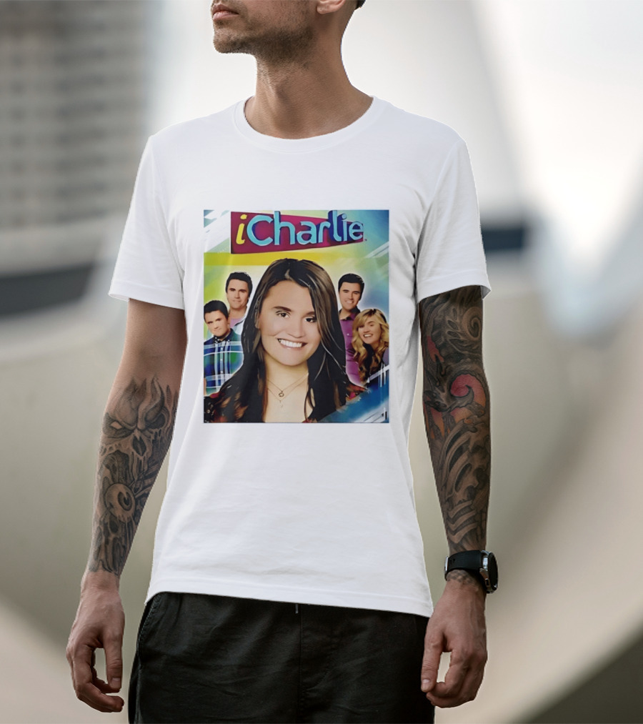 ICharlie Pop Culture Cast Television Show Iconic Faces T-Shirt