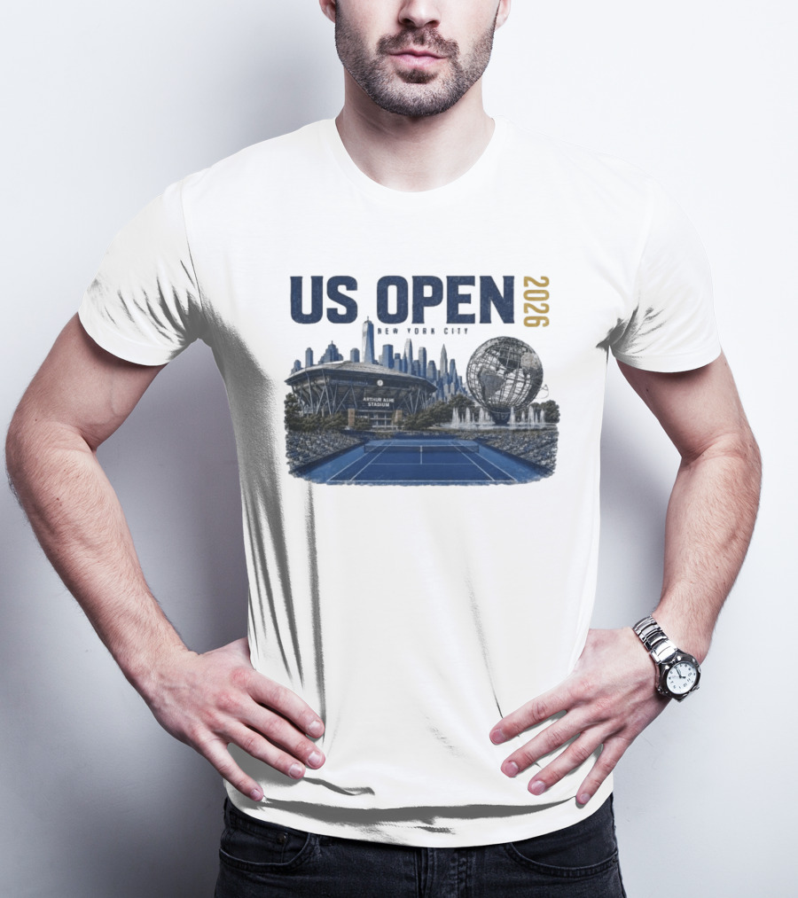 US Open 2026 New York City Arthur Ashe Stadium Flushing Meadows T-Shirt