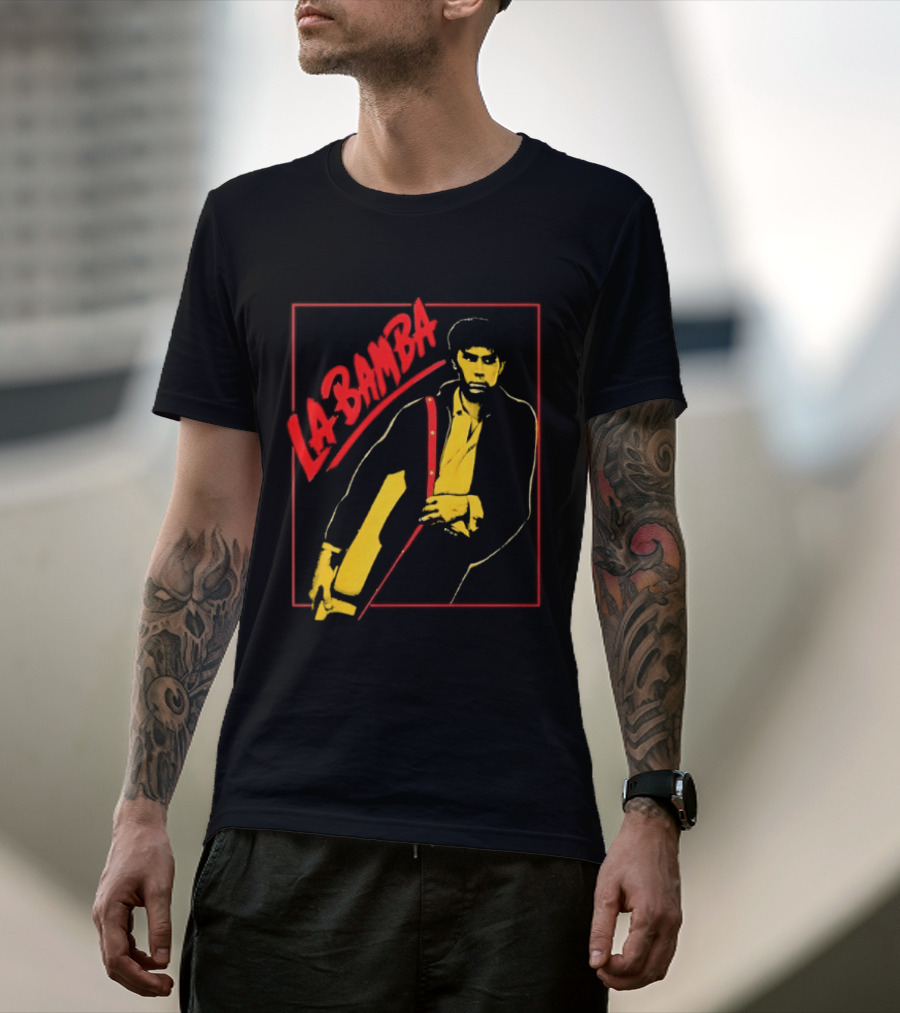 Ritchie Valens La Bamba Rock And Roll Iconic Yellow Red T-Shirt
