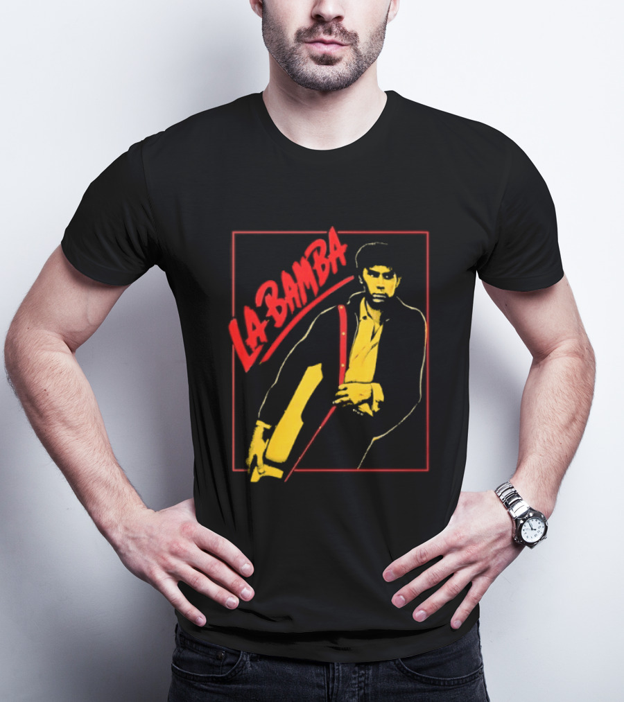 Ritchie Valens La Bamba Rock And Roll Iconic Yellow Red T-Shirt