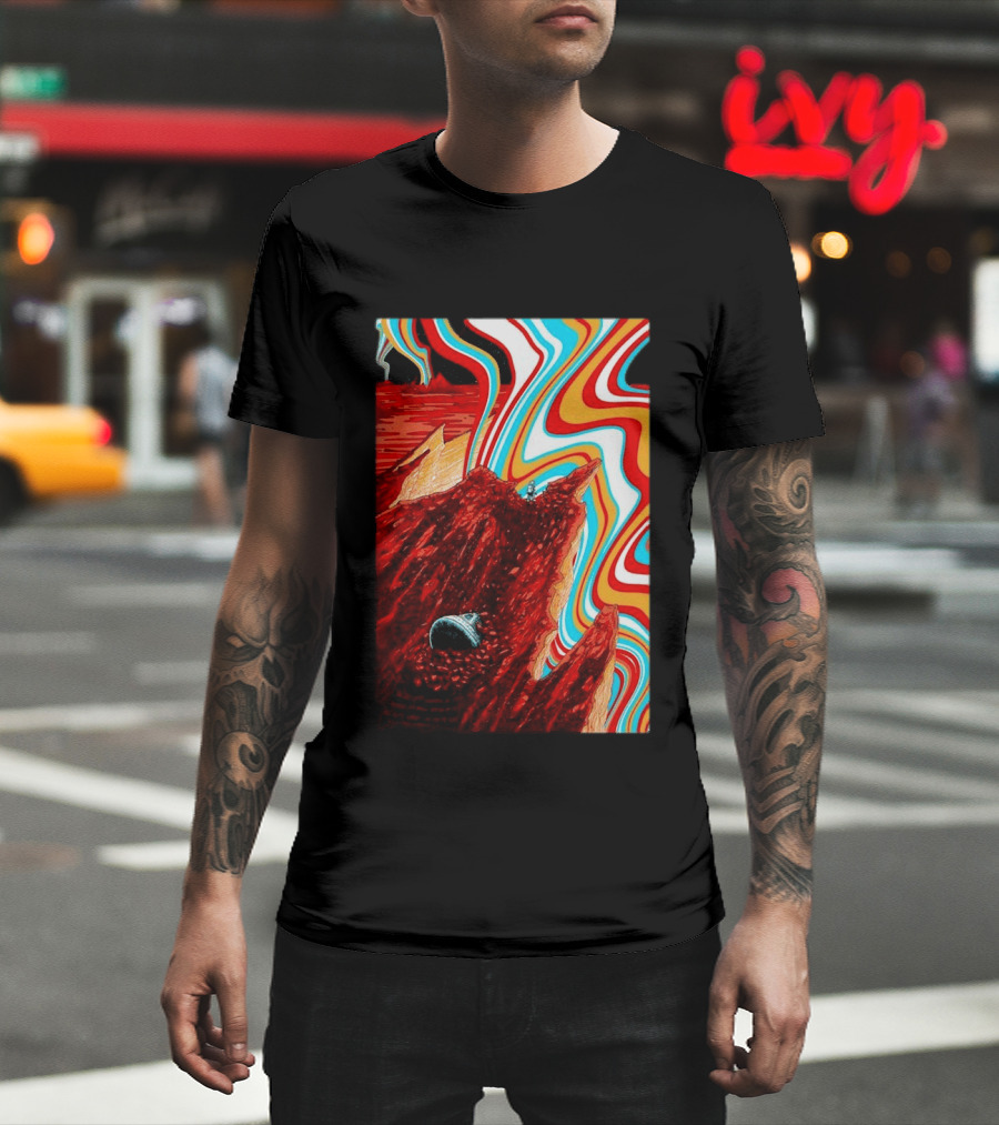 Gov't Mule Livingston MT August 18 2026 Event Psychedelic Swirls Alien Landscape T-Shirt
