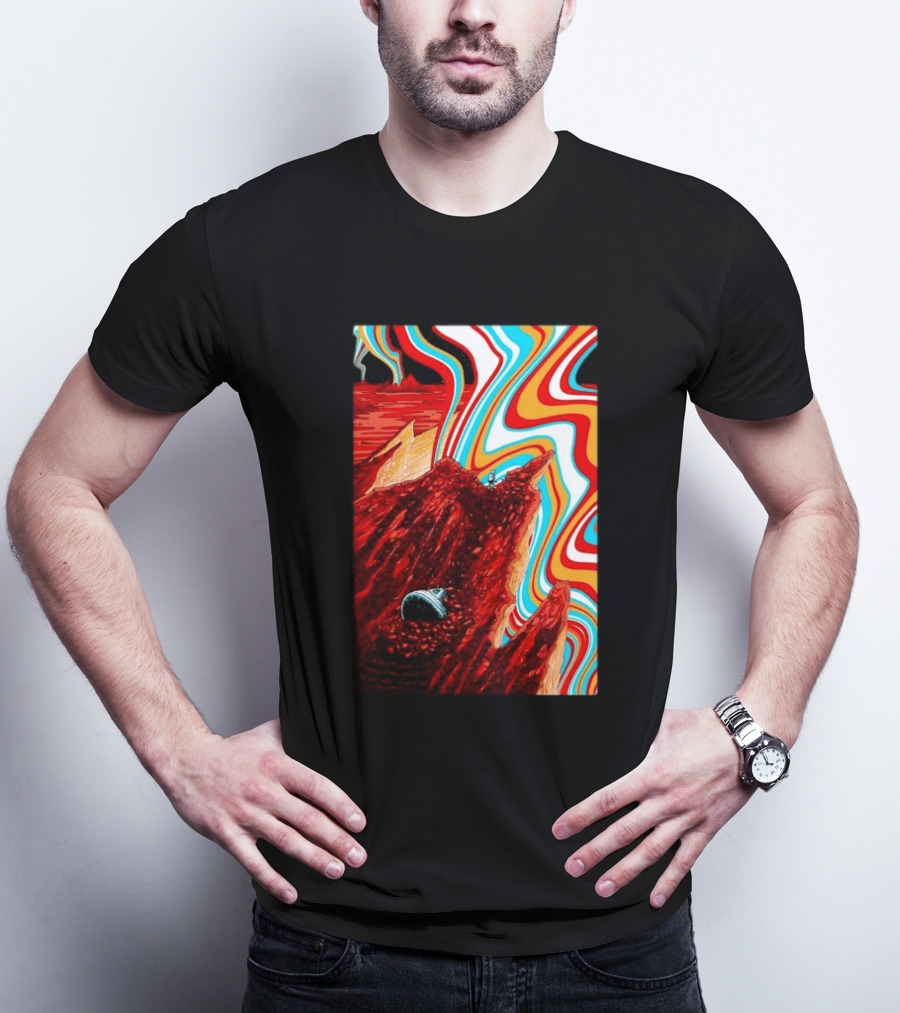Gov't Mule Livingston MT August 18 2026 Event Psychedelic Swirls Alien Landscape T-Shirt