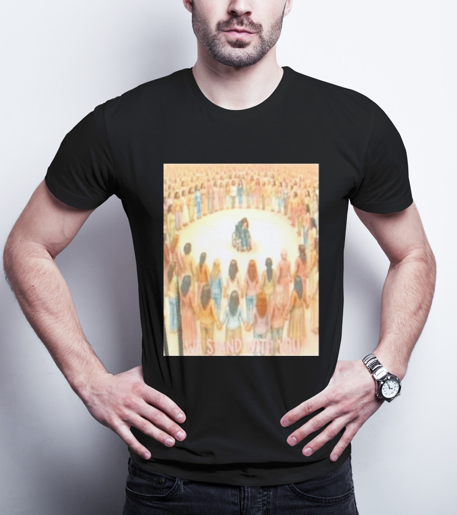 We Stand With You Lindsay Clancy Supportive Circle Of Unity T-Shirt