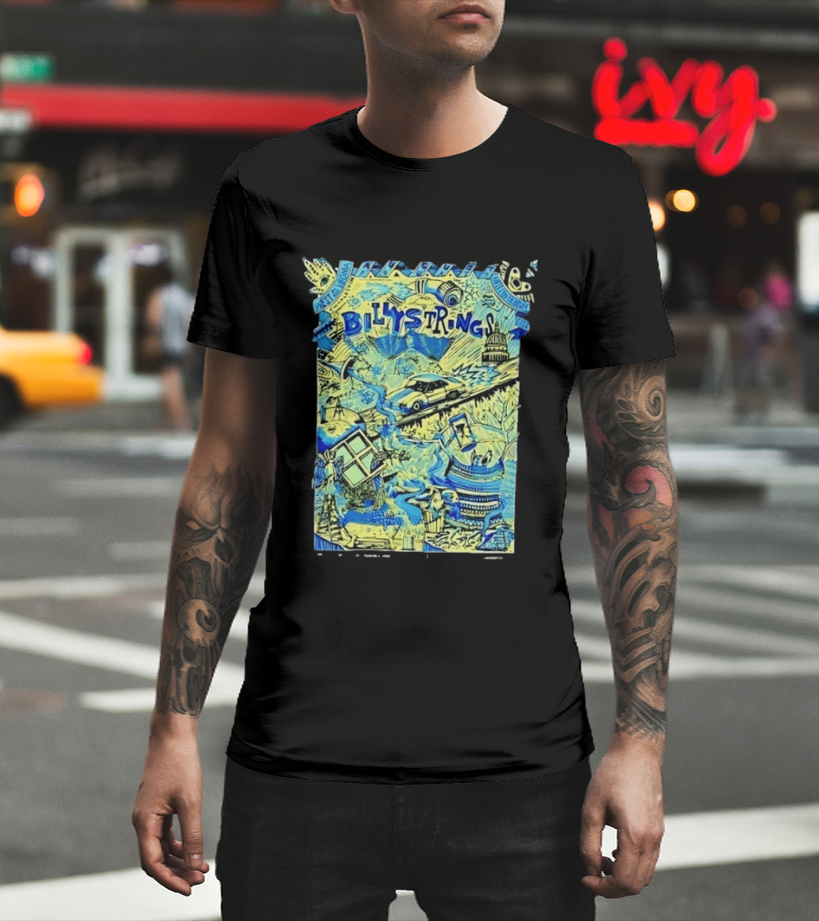 Billy Strings Charleston Coliseum 2023 West Virginia Concert Doodle T-Shirt