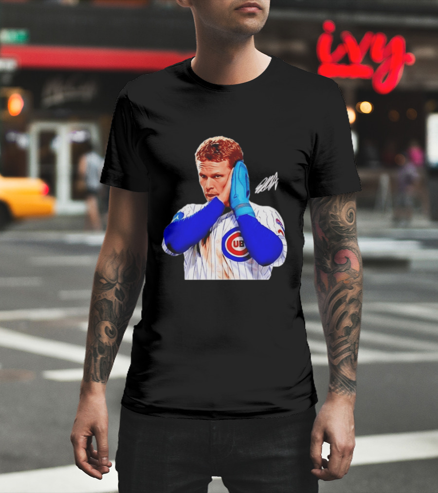 Ian Happ Chicago Cubs MLB Baseball Player With Cubs T-Shirt