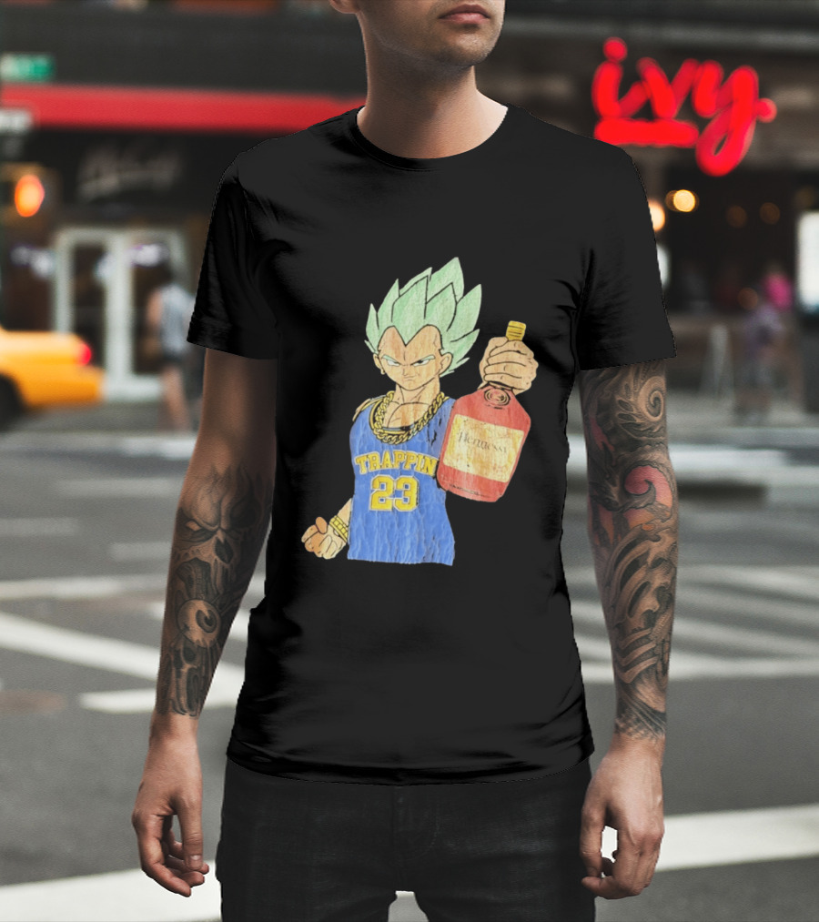 Vegeta Trappin 23 Hennessy Dragon Ball Z T-Shirt