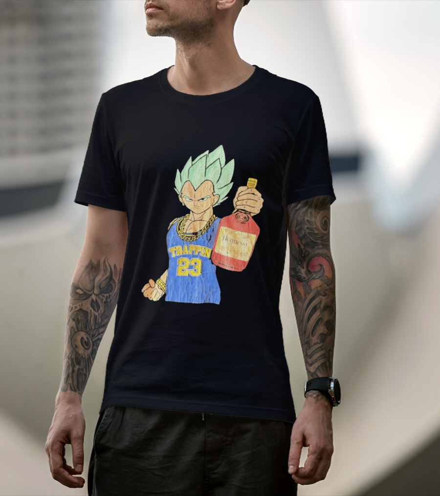 Vegeta Trappin 23 Hennessy Dragon Ball Z T-Shirt