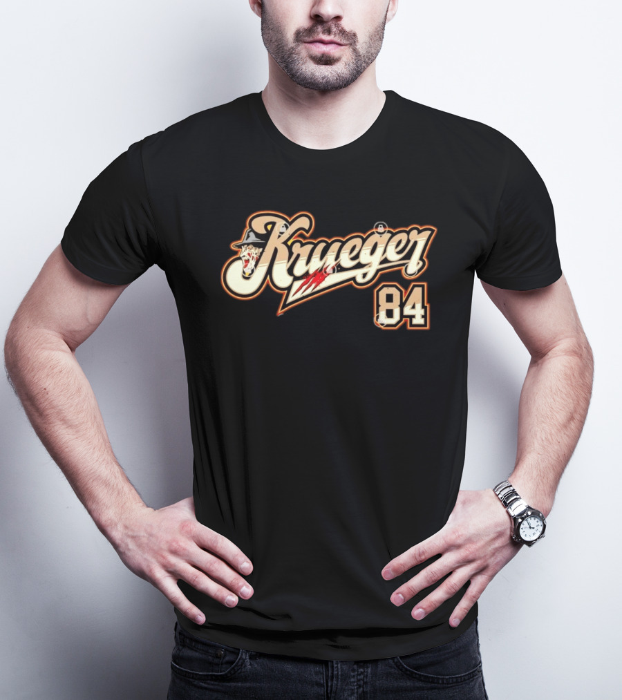 Krueger 84 Freddy A Nightmare On Elm Street Claw Slash Hat T-Shirt