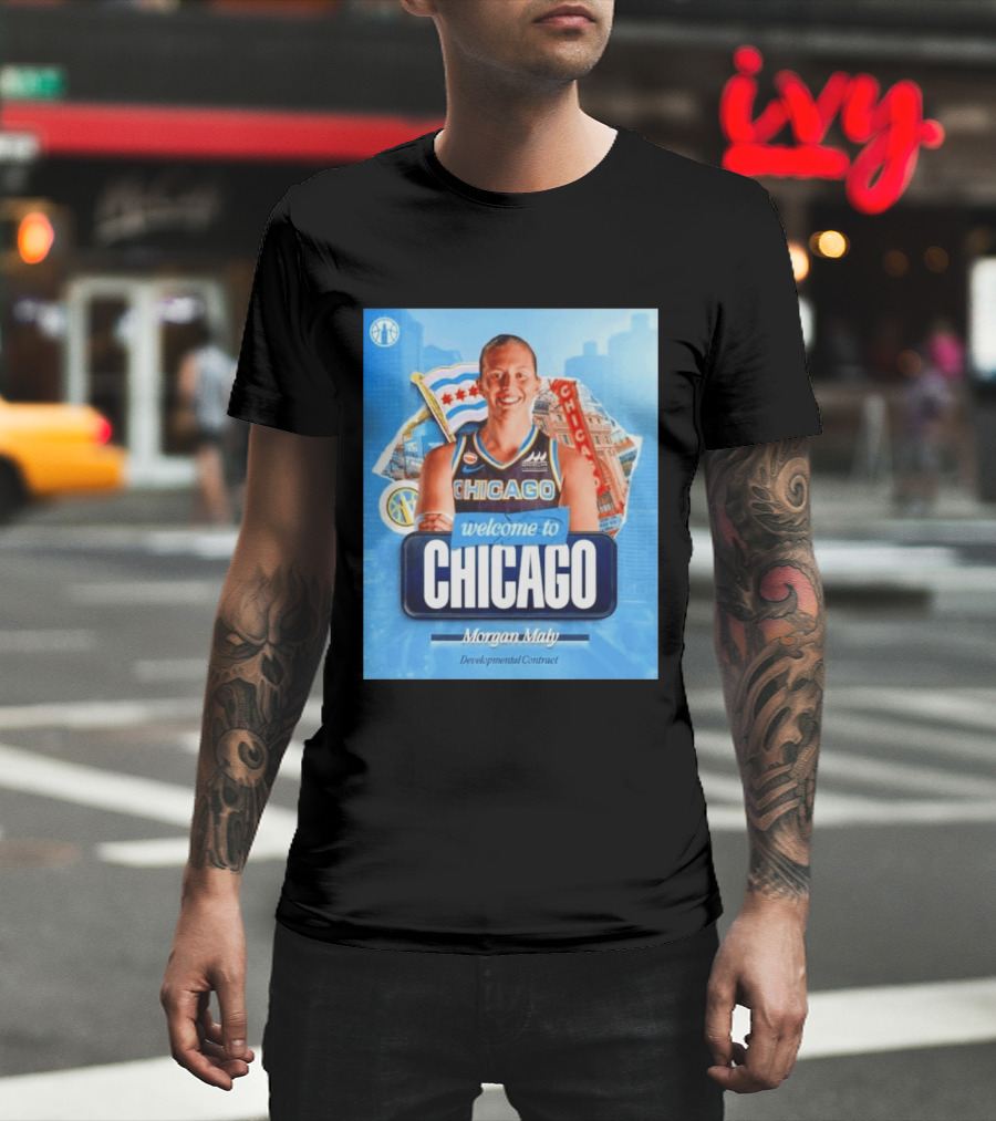 Welcome To Chicago Morgan Maly Developmental Contract Basketball Jersey T-Shirt
