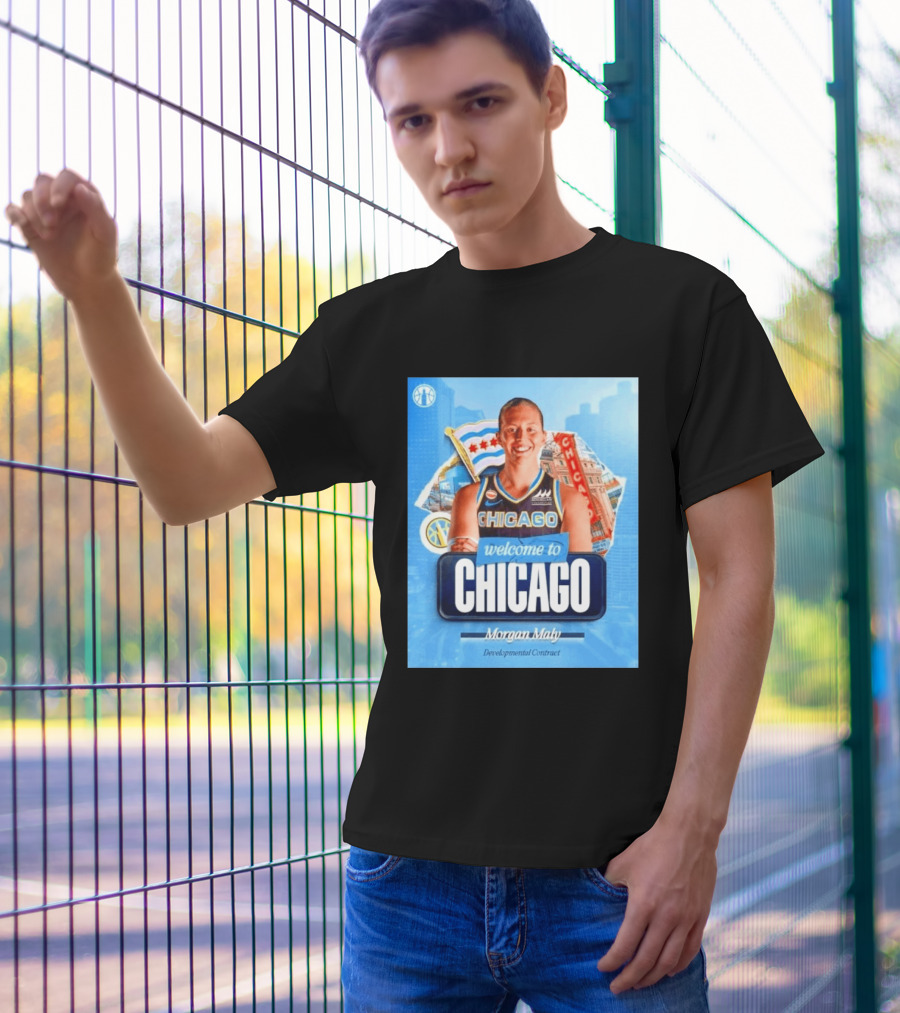 Welcome To Chicago Morgan Maly Developmental Contract Basketball Jersey T-Shirt
