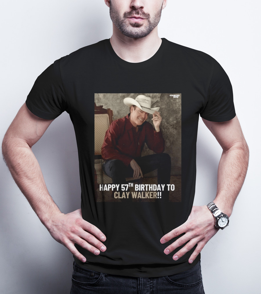 Clay Walker Celebrates Turning 57 In Classic Country T-Shirt