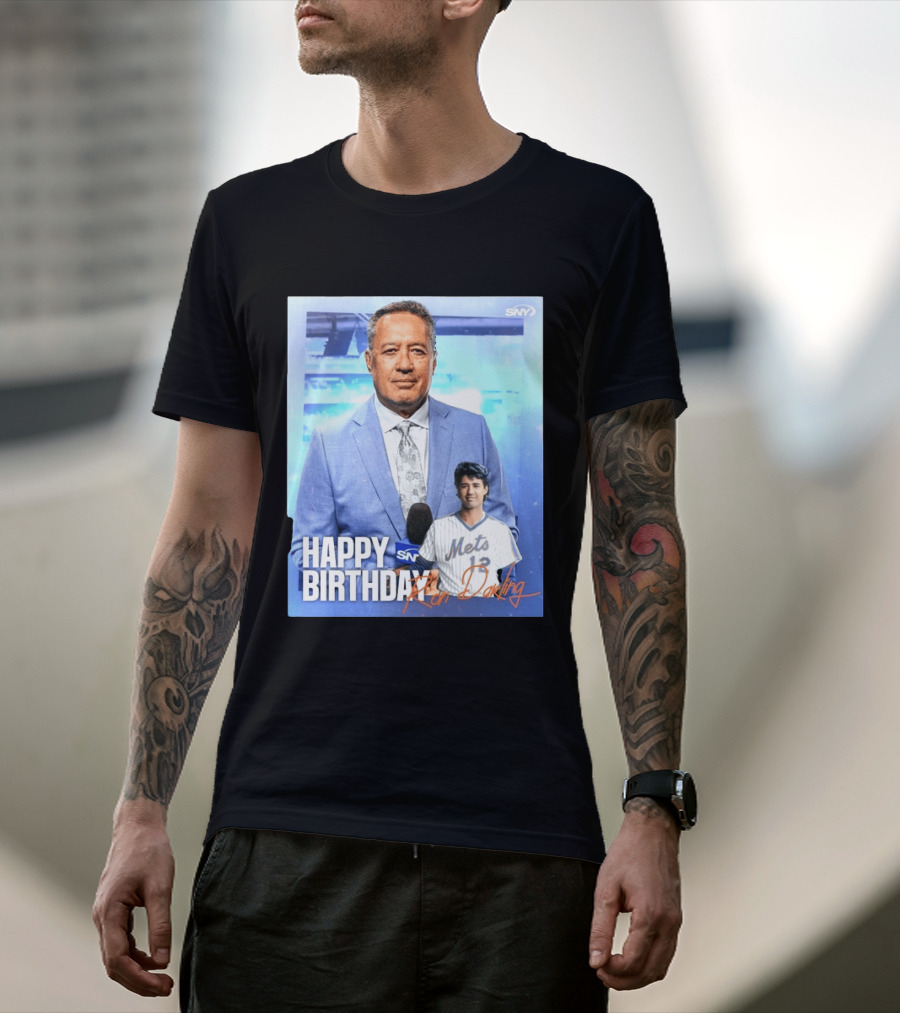 Happy Birthday Ron Darling SNY Mets Celebration T-Shirt