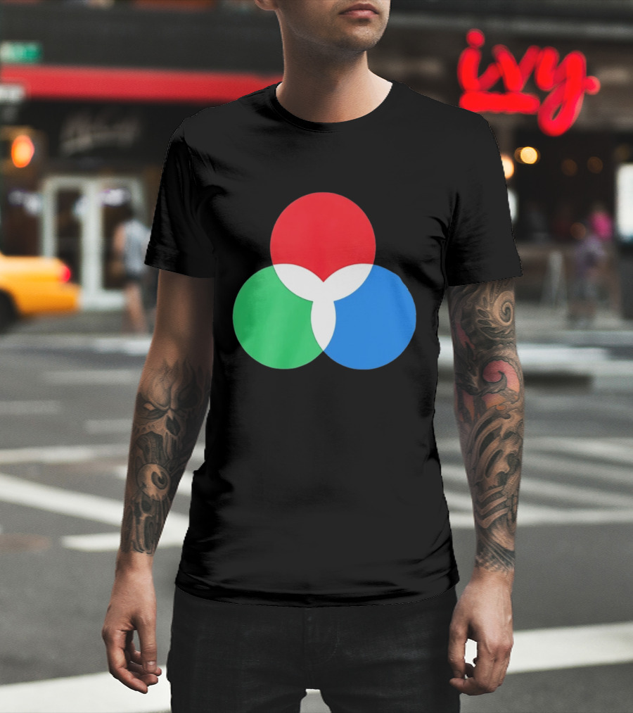 RGB Color Model Venn Diagram Red Green Blue T-Shirt
