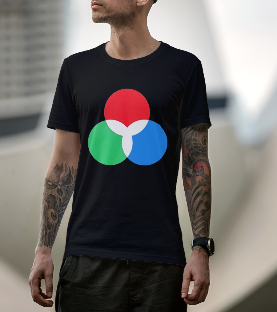 RGB Color Model Venn Diagram Red Green Blue T-Shirt