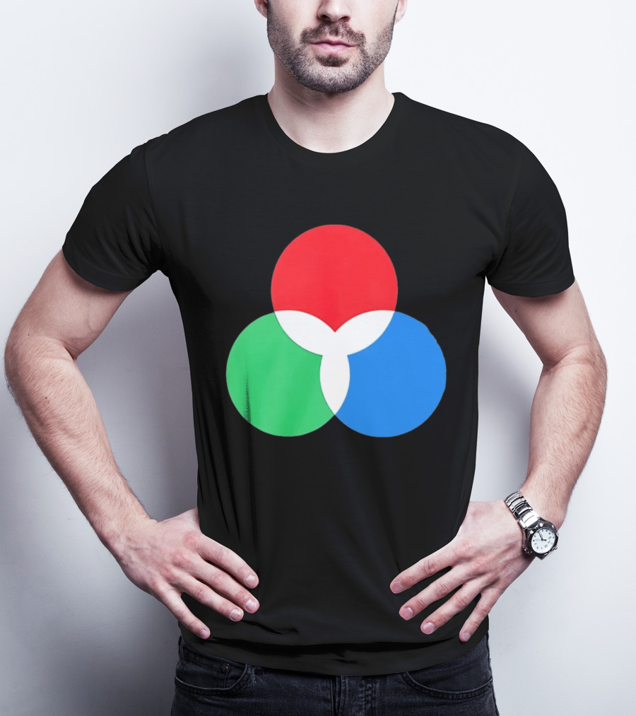 RGB Color Model Venn Diagram Red Green Blue T-Shirt