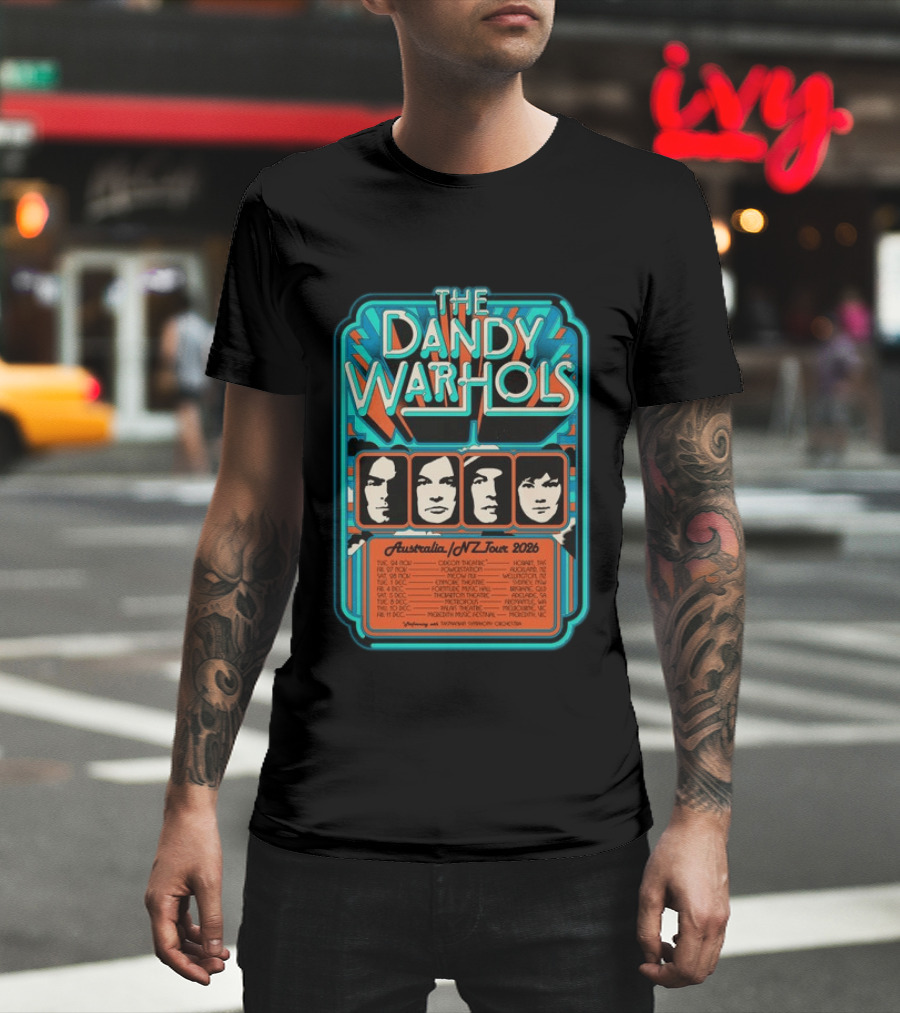 The Dandy Warhols Australia NZ Tour 2026 Concert Dates And Venues T-Shirt