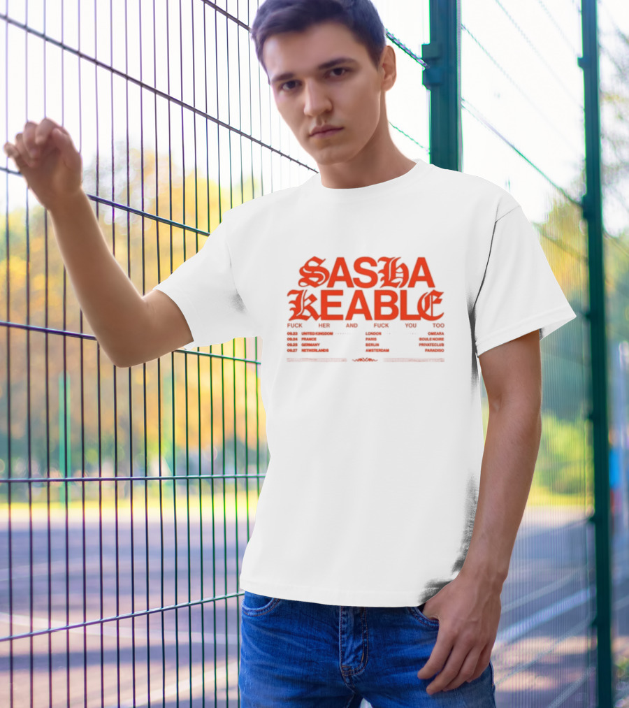 Sasha Keable 2024 Tour Dates And Locations List T-Shirt