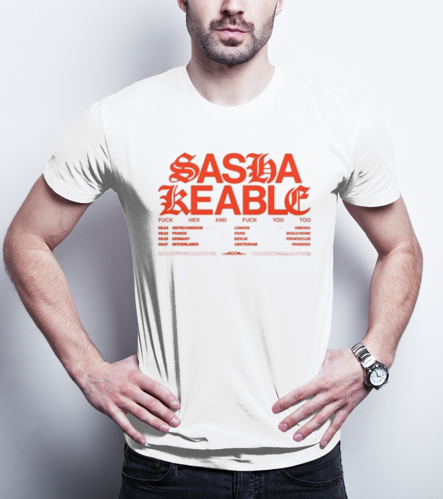 Sasha Keable 2024 Tour Dates And Locations List T-Shirt