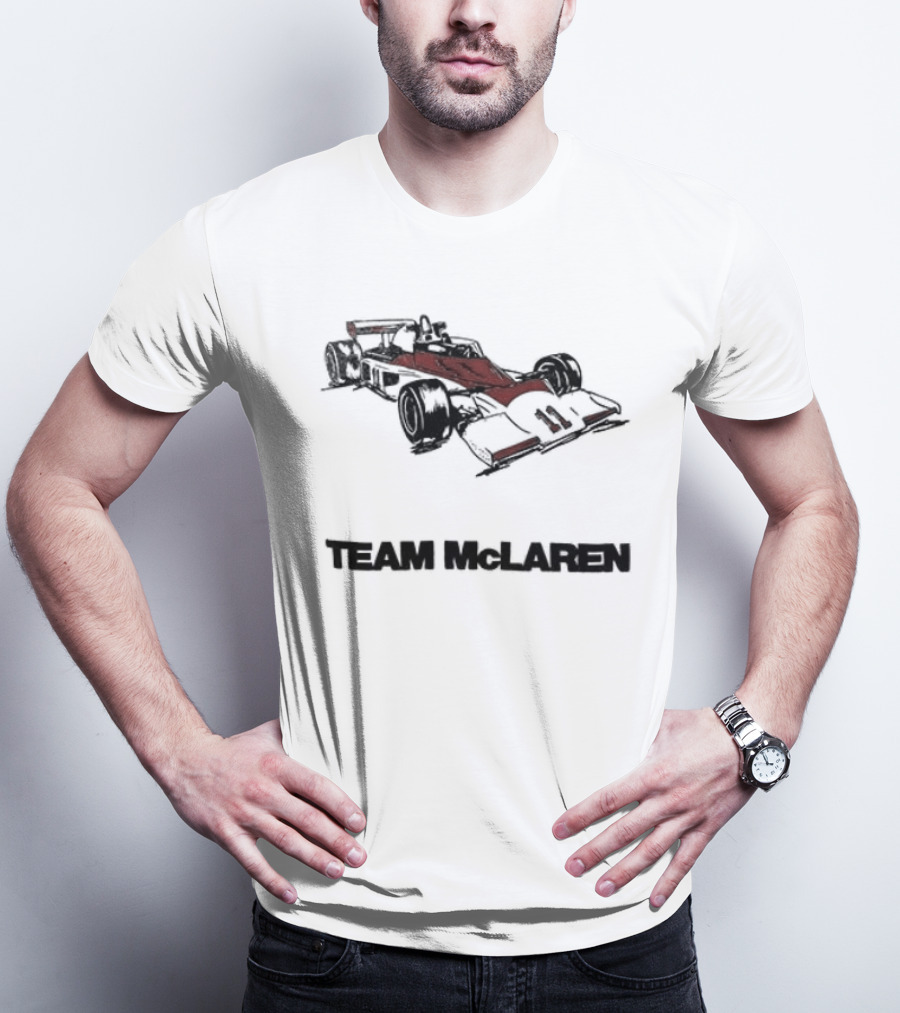 Team McLaren 1976 Car Racing Vintage Formula One Racing Car T-Shirt