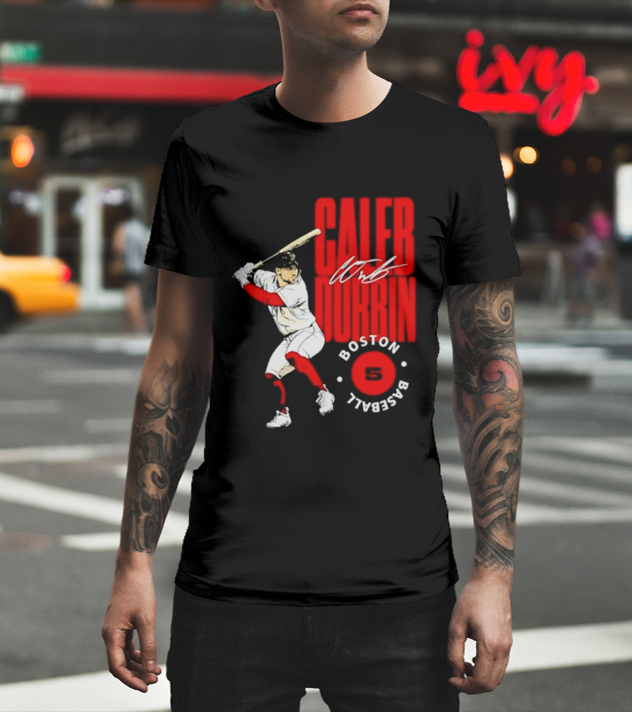 Caleb Durbin Boston Red Sox Baseball 5 T-Shirt