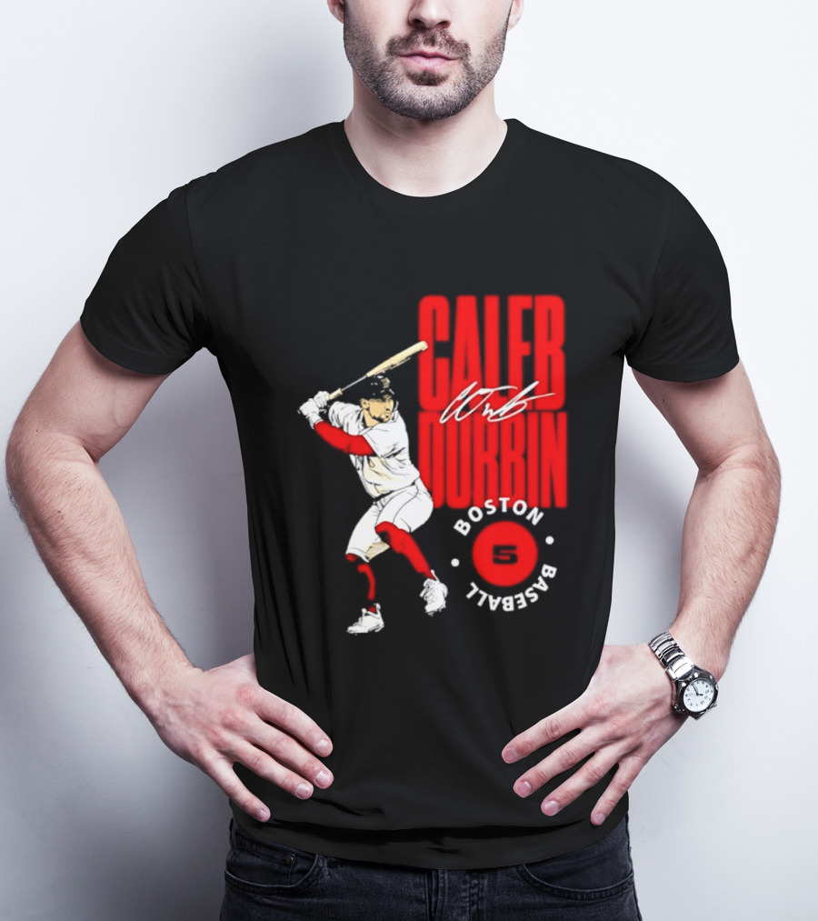 Caleb Durbin Boston Red Sox Baseball 5 T-Shirt