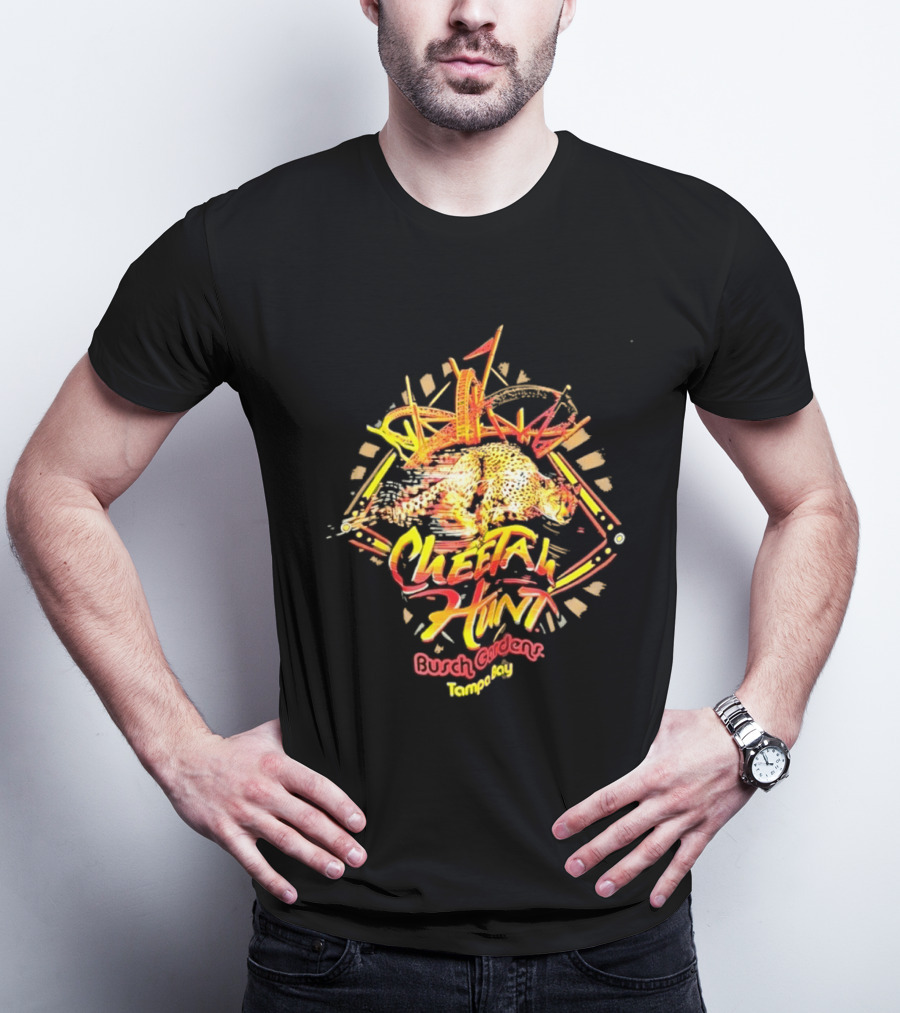 Cheetah Hunt Busch Gardens Tampa Bay Roller Adventure T-Shirt
