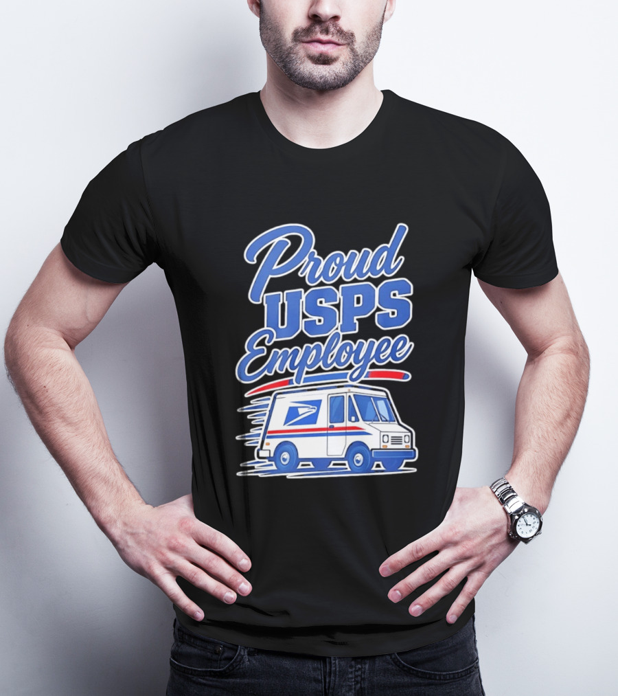 Proud USPS Employee With Postal Truck T-Shirt