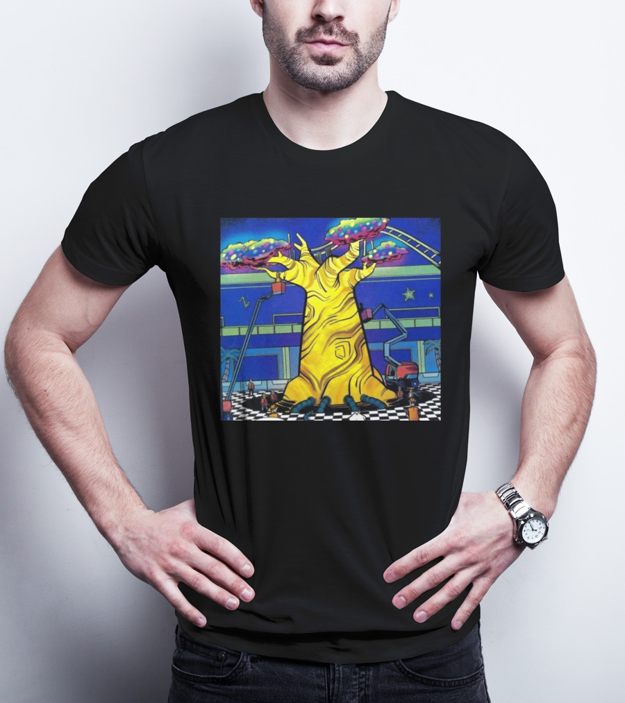 Imaginative Whimsical Fantasy Tree With Amusement Park Adventures T-Shirt