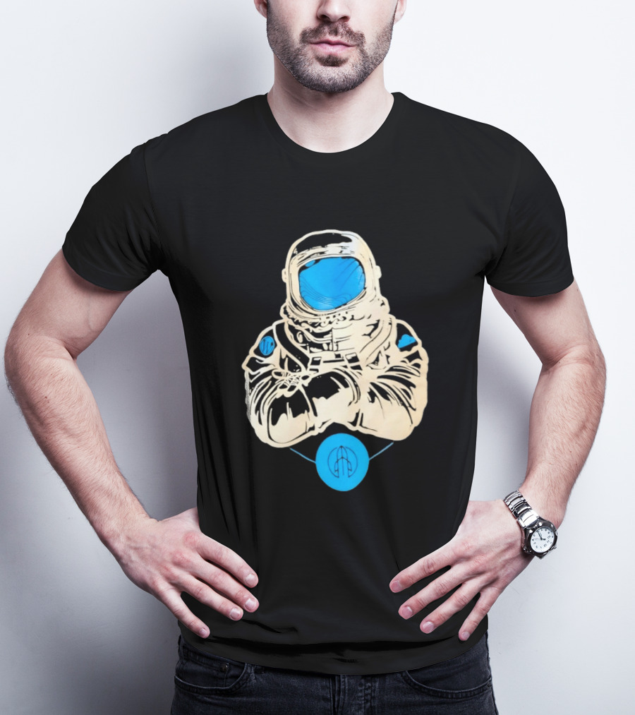 WordPress Astronaut Space Explorer Developer Iconic Space Suit Drawing T-Shirt