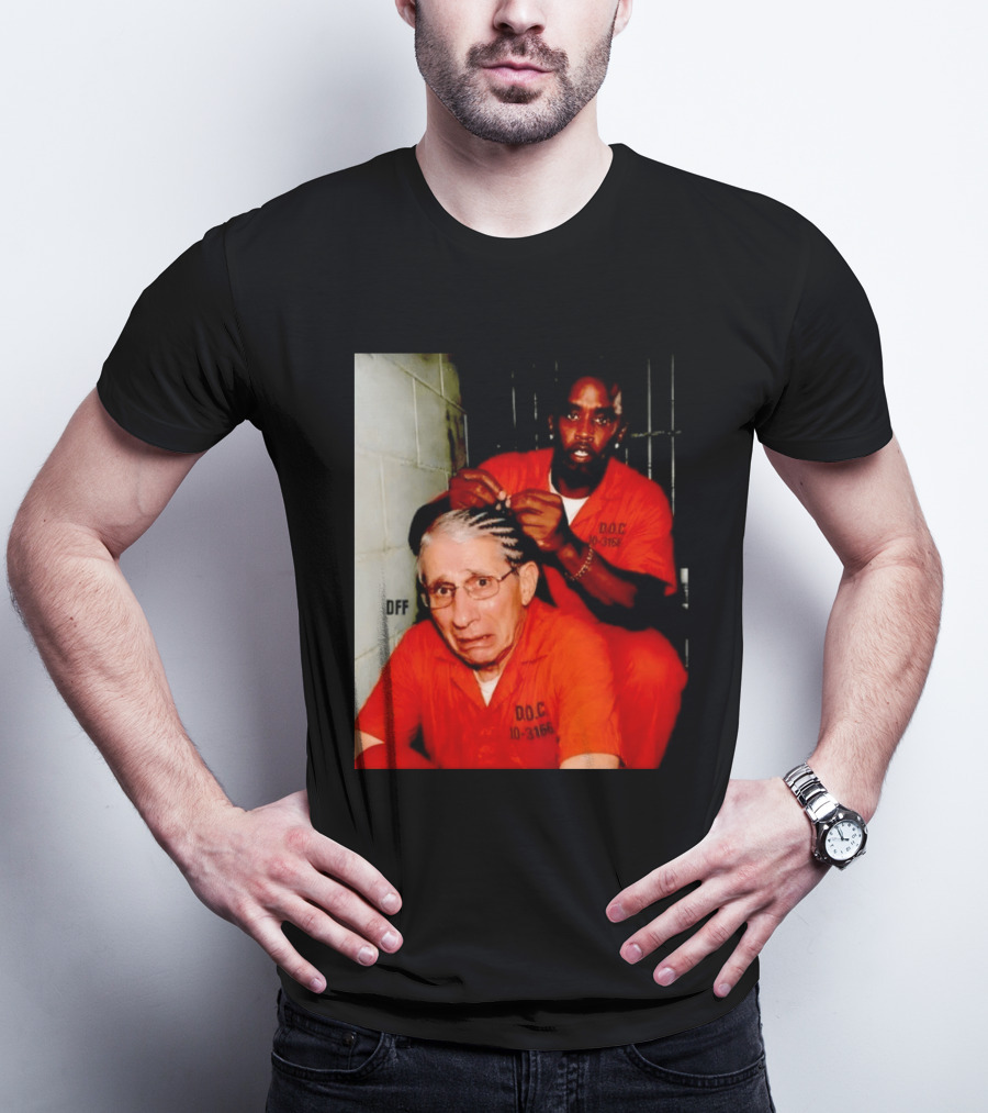 Sean Diddy Combs Braiding Anthony Fauci Hair D.O.C Meme T-Shirt
