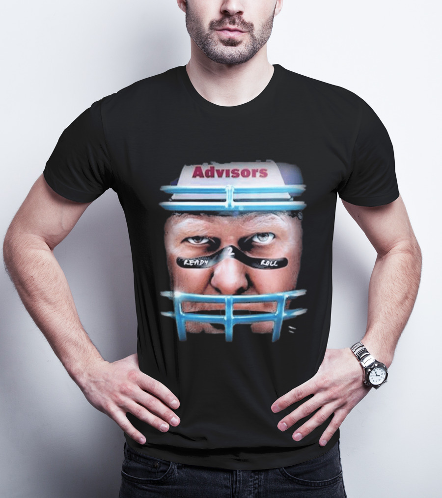 Advisors Stu Helmet Ready 2 Roll Football T-Shirt