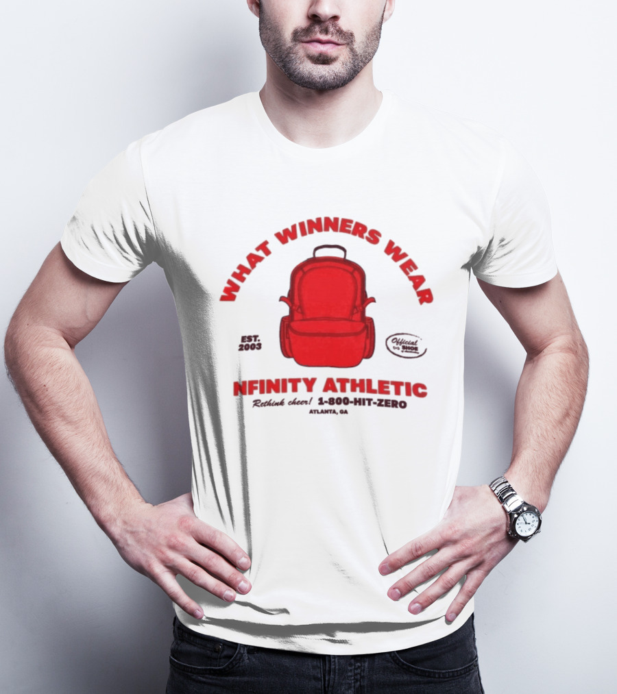 Nfinity Athletic What Winners Wear Backpack Established 2005 Red Rethink Atlanta T-Shirt