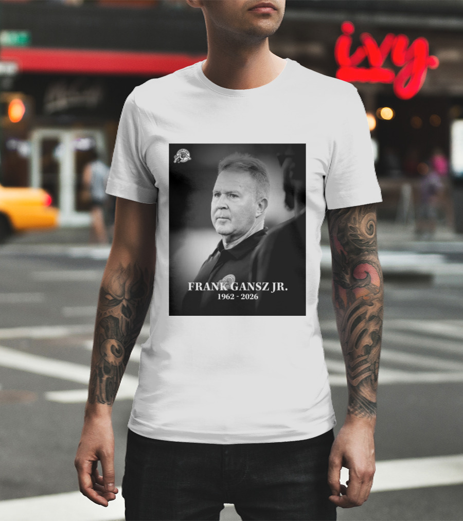 Frank Gansz Jr. 1962 2026 Hamilton Tiger Cats Football T-Shirt