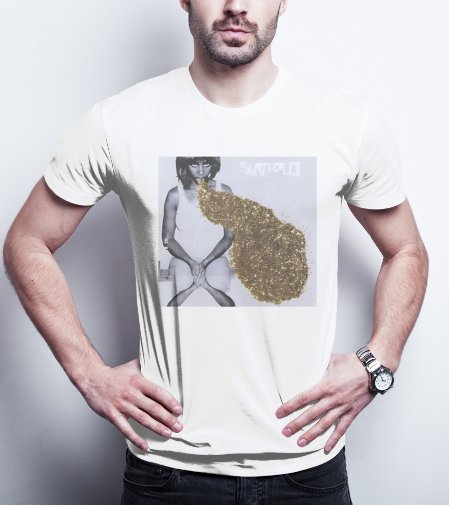 Santigold Gold Glitter Album Cover T-Shirt
