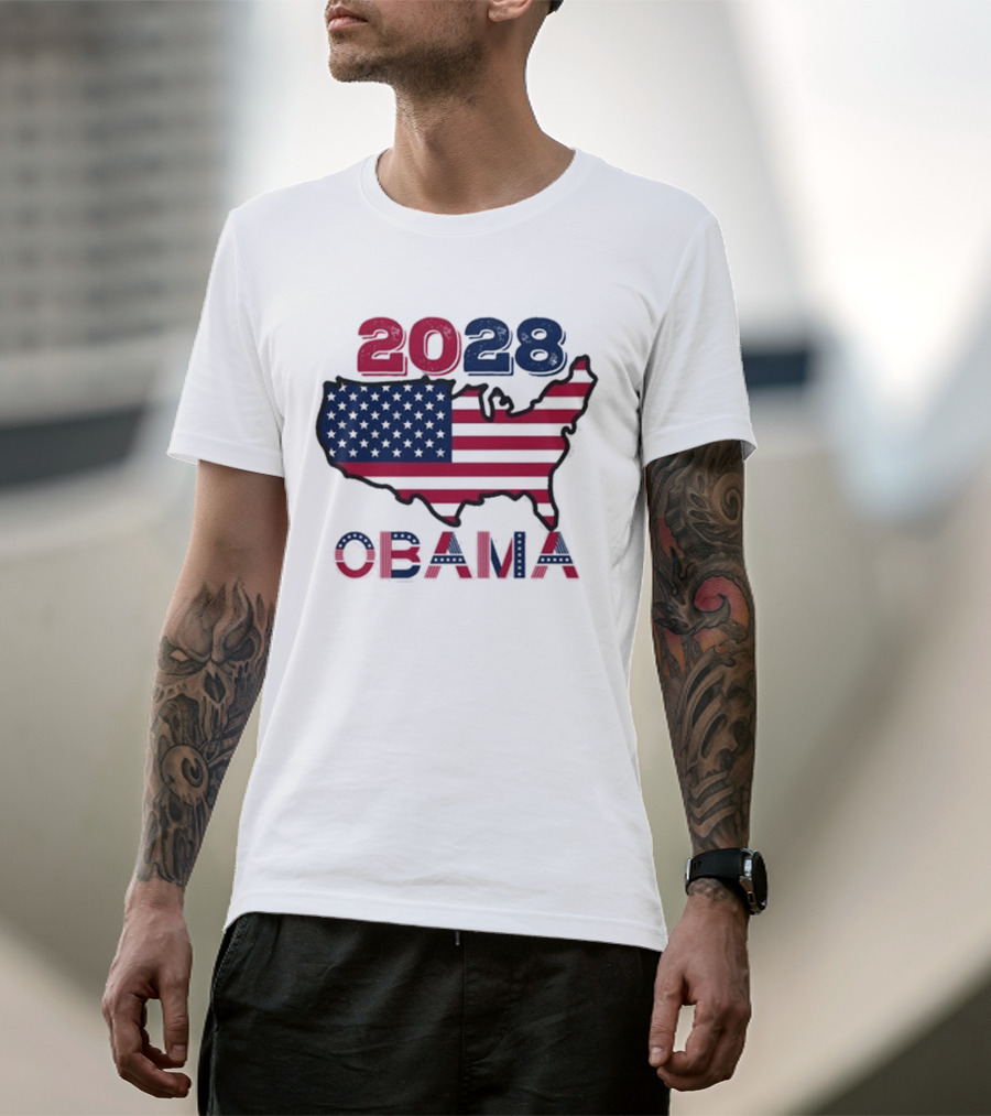 Barack Obama 2028 For President Election T-Shirt