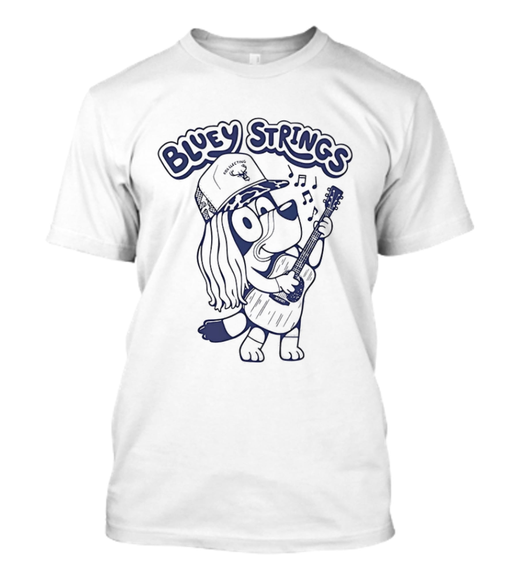 Bluey Strings Play Guitar T-Shirt