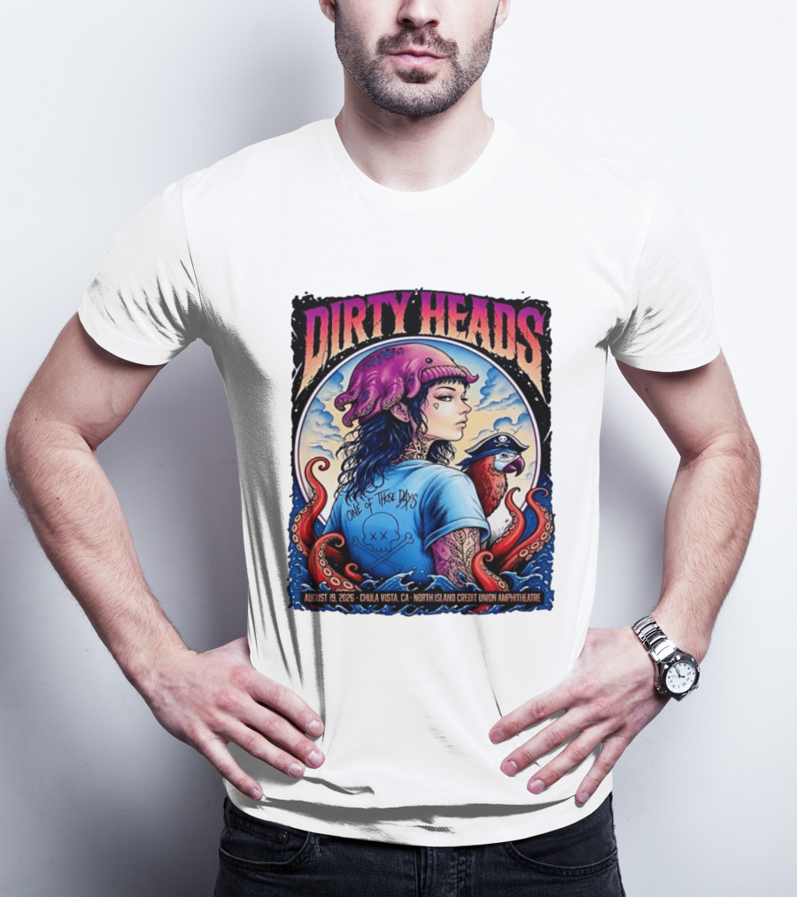 Dirty Heads One Of Those Days Tour 2026 Chula Vista Concert T-Shirt