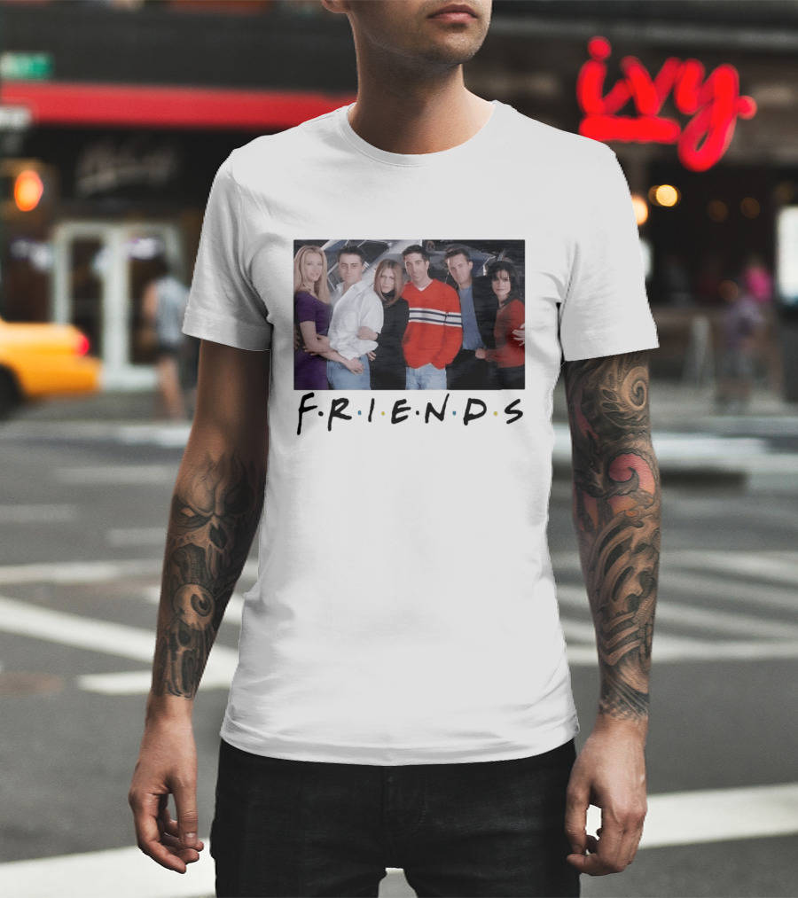 Friends Cast Group 90s Sitcom Rachel Green T-Shirt